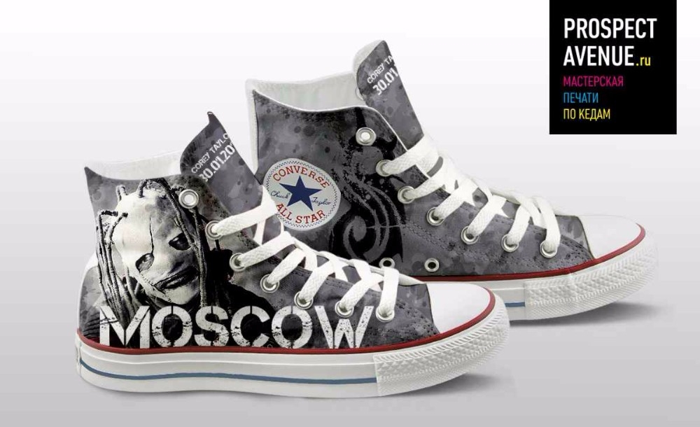 Кеды Converse Slipknot «Кори Тейлор в Москве» по выгодной цене | Купить ...